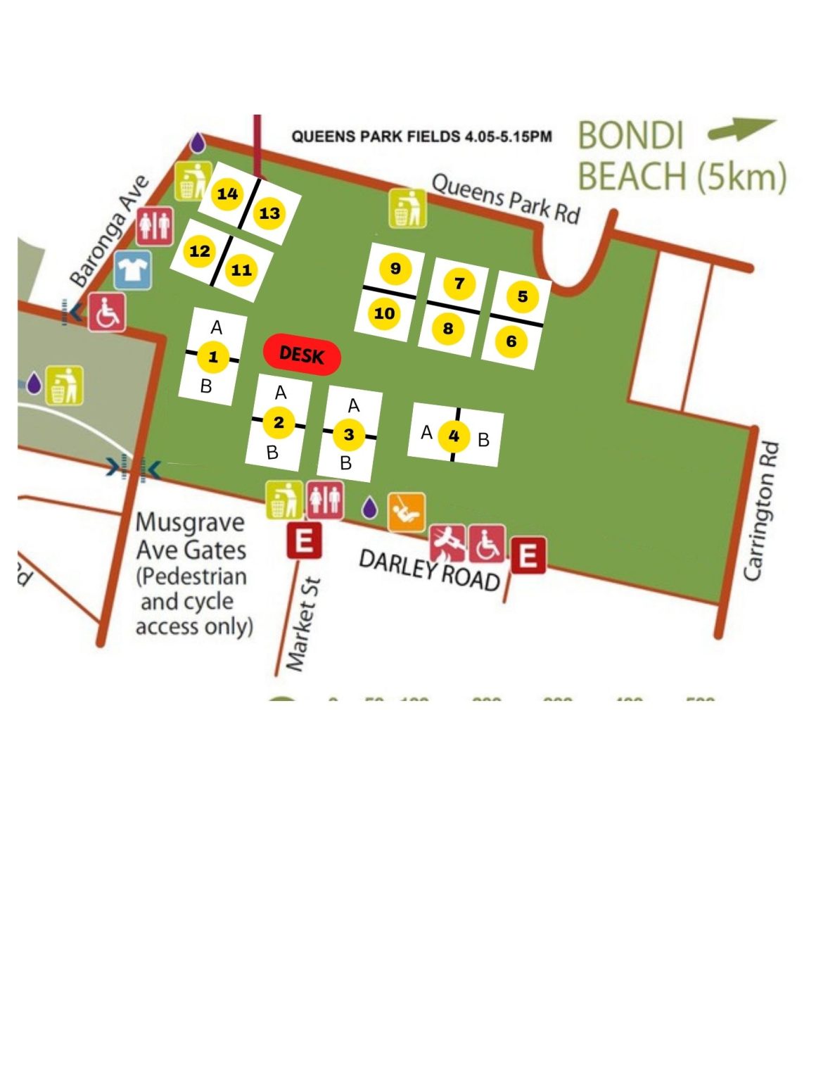 FIELDS MAP | Easts Junior Oztag
